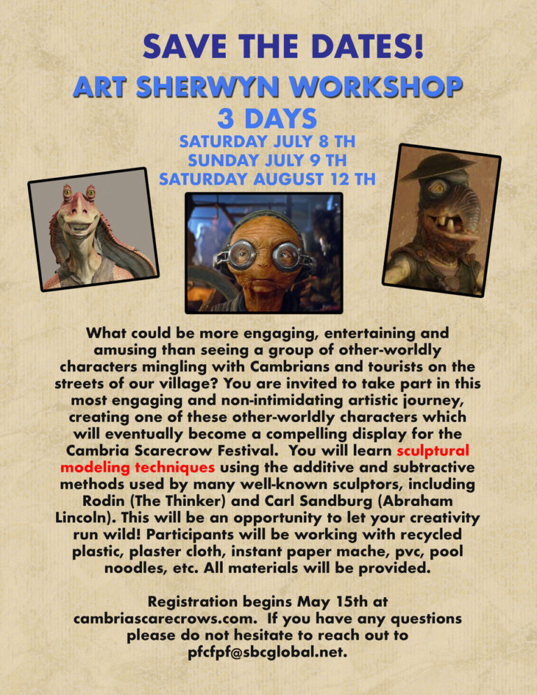 Art Sherwyn Workshop for 2023
